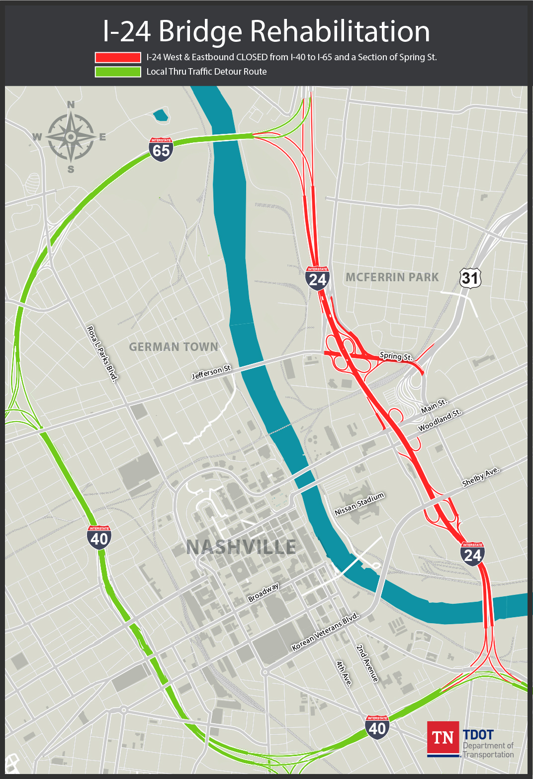 Weekend I-24 closures begin Friday | ClarksvilleNow.com