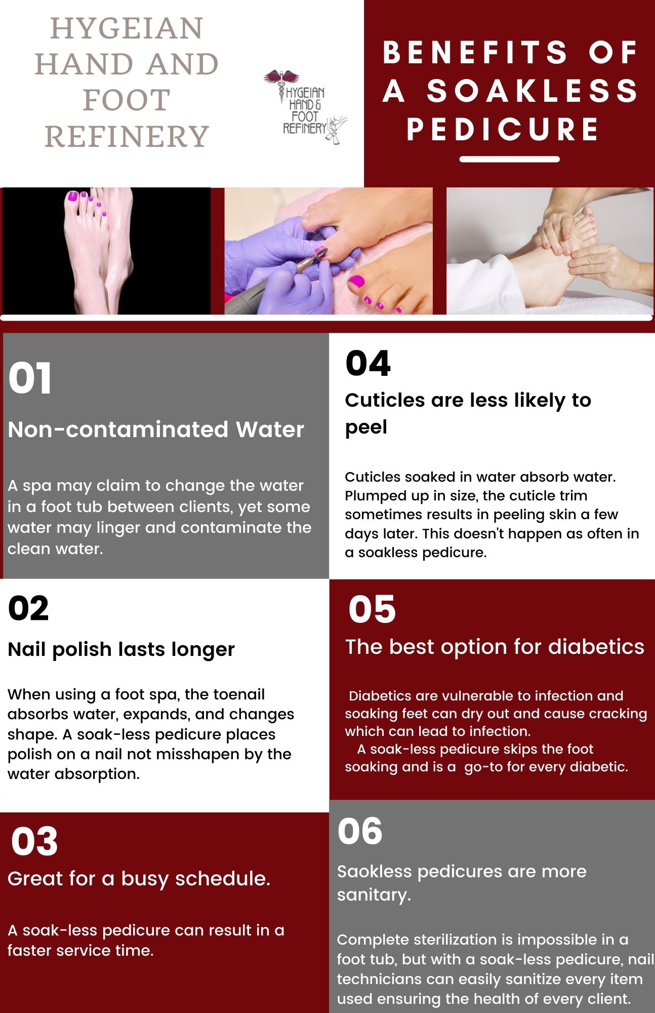 Get sandal-ready with a soakless pedicure at Hygeian Hand & Foot ...