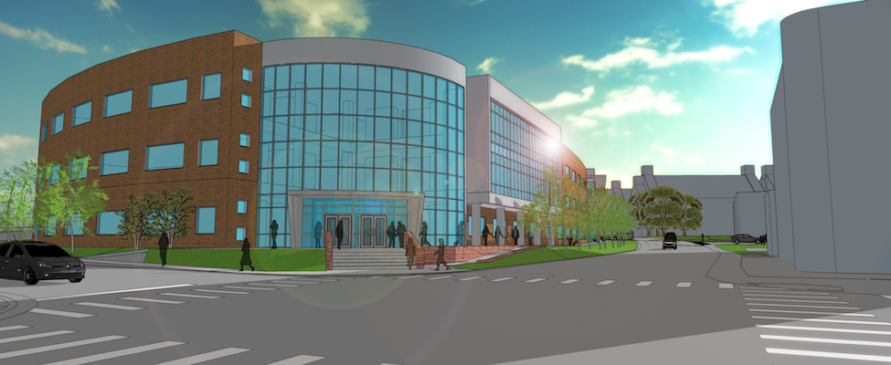 A rendering of the future APSU Health Professions Building Rendering ...