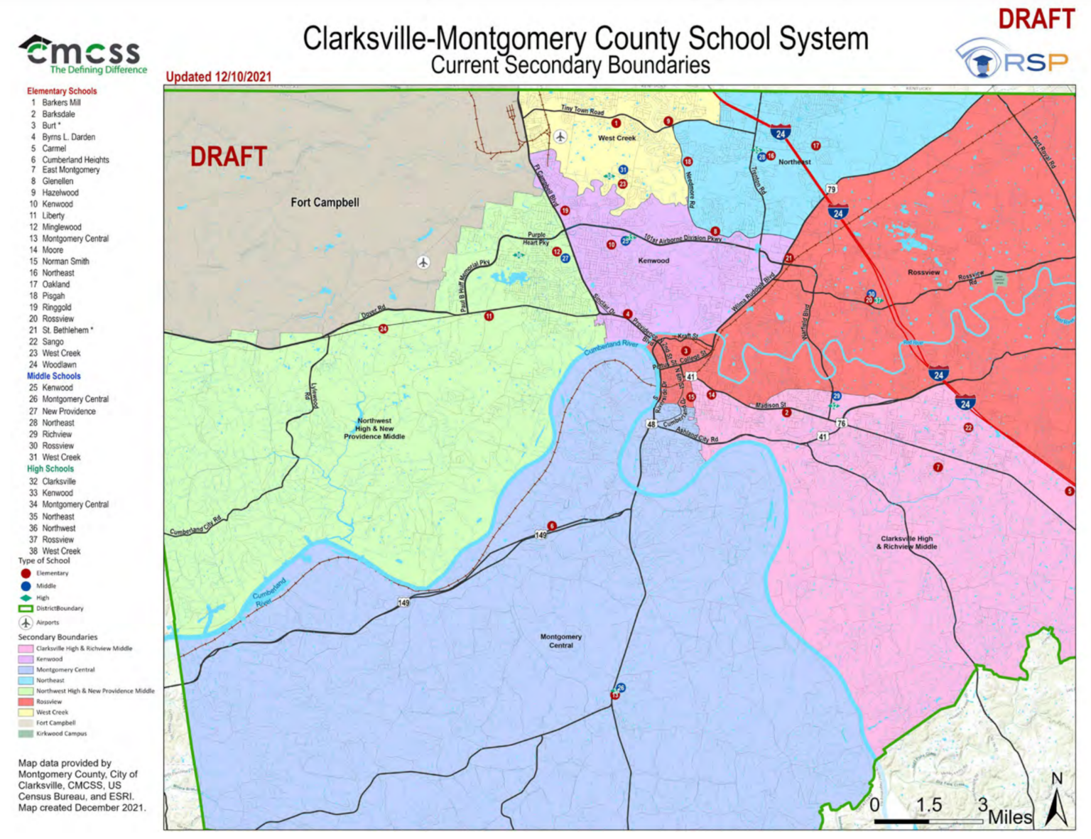 School rezoning maps released by CMCSS for public review ...