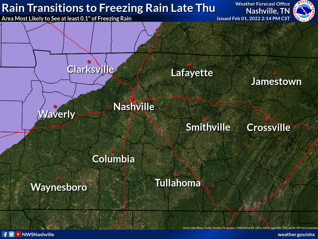 WEATHER ALERT: Heavy rain tonight likely to become freezing rain on ...