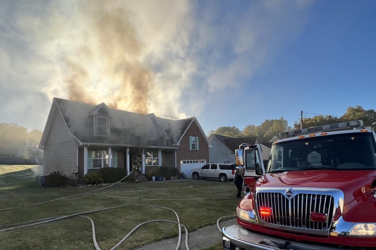 Family dog rescued from house fire on Twin Rivers Road in Clarksville ...