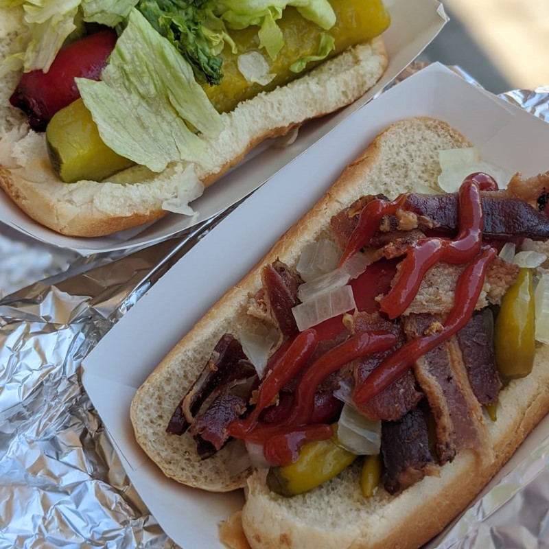 Top Flight Hot Dogs offers interesting creations, or come up with your ...