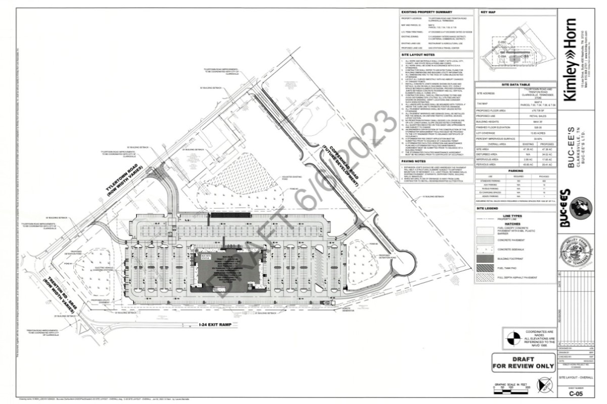 Buc-ee’s plans for Exit 1 in Clarksville feature 120-pump travel center ...