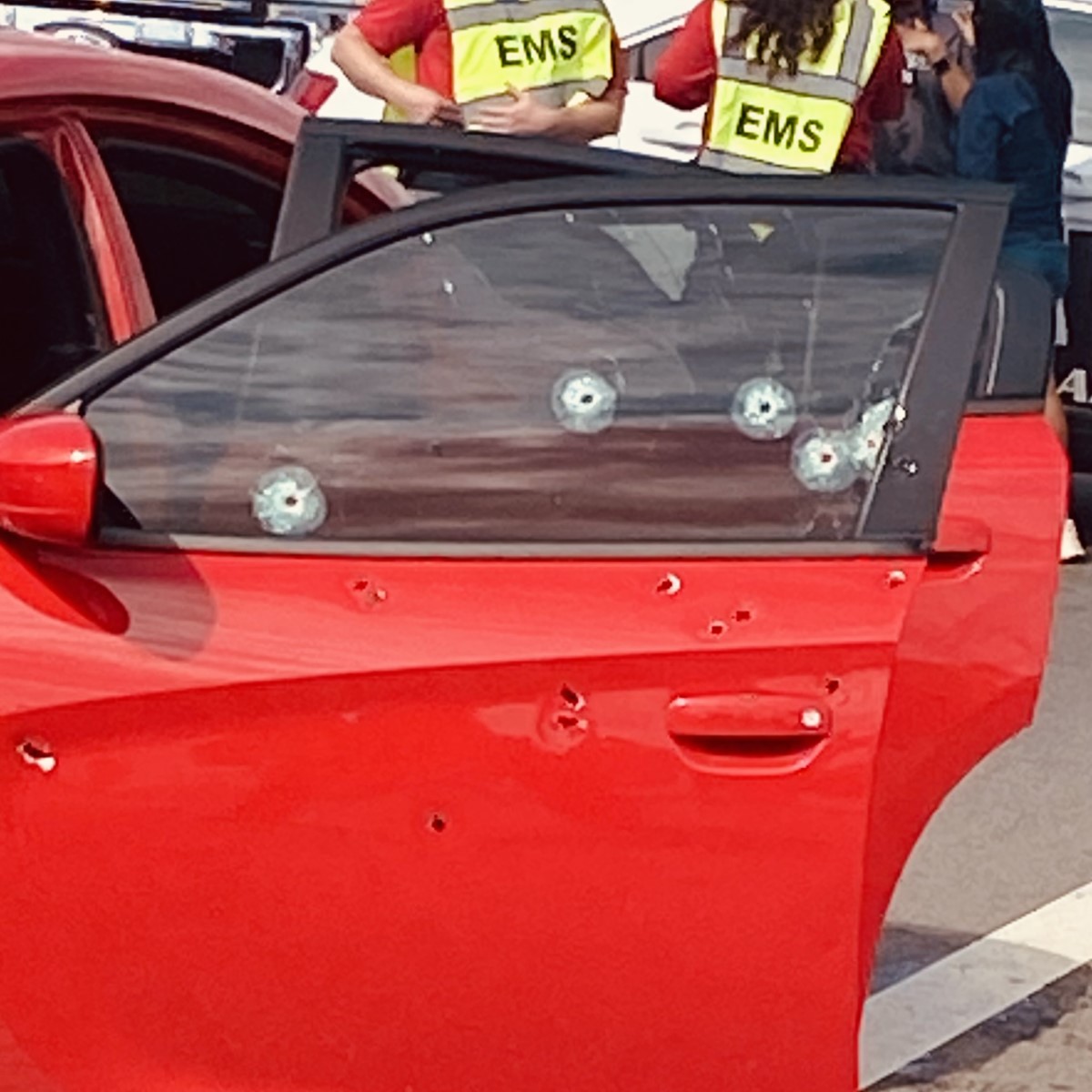 UPDATE: Dodge Charger hit with at least 18 bullets, suspects fled scene ...