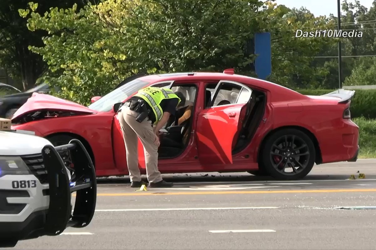UPDATE: Dodge Charger hit with at least 18 bullets, suspects fled scene ...