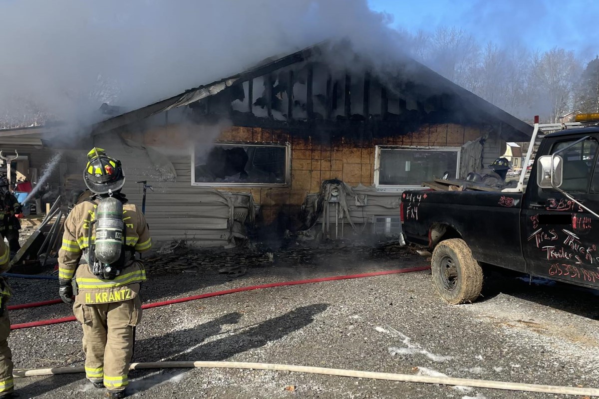 House destroyed by fire in Clarksville, likely from wood-burning stove ...