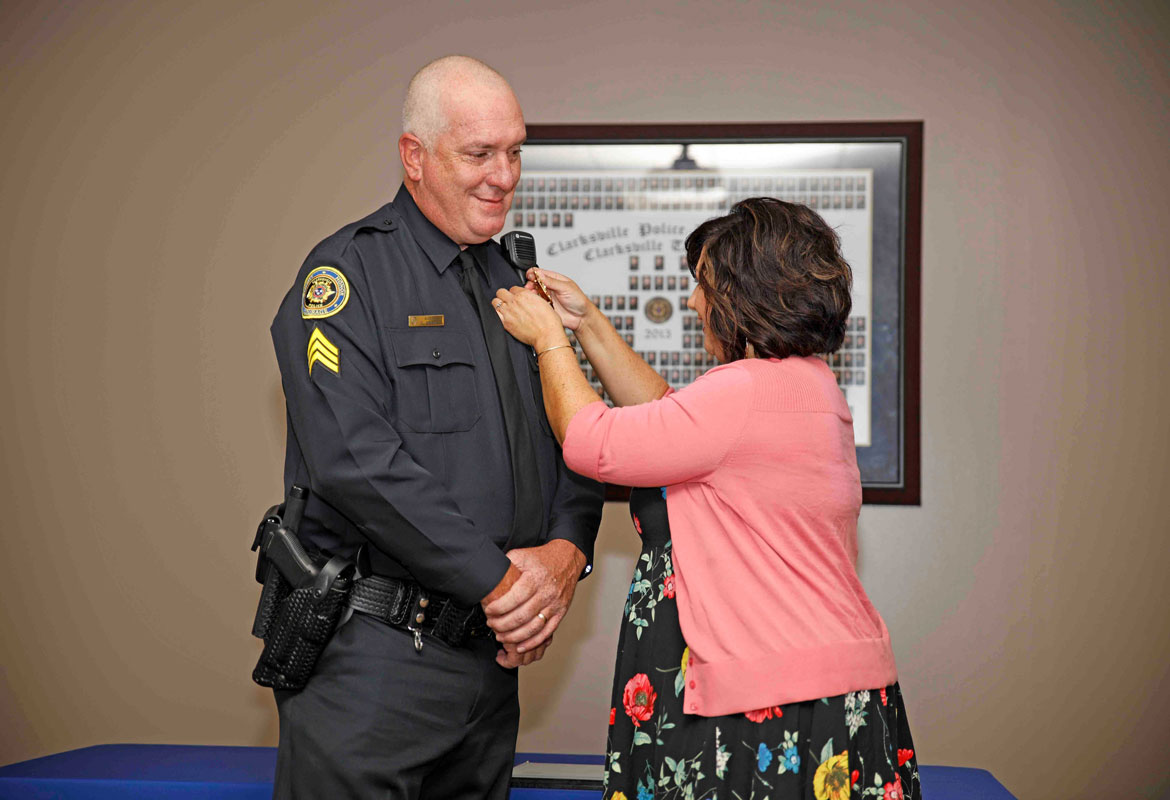 CPD celebrates promotion of Sgt. Bramel - ClarksvilleNow.com