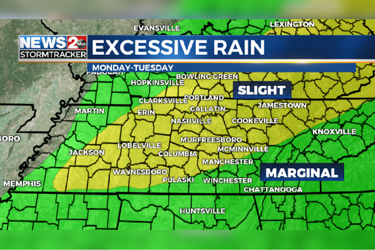 Strong storms move through Monday with the potential for flooding ...