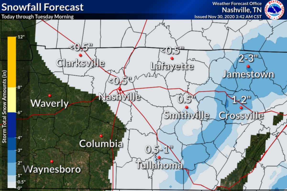 Clarksville forecast: Snow this afternoon and evening - ClarksvilleNow.com