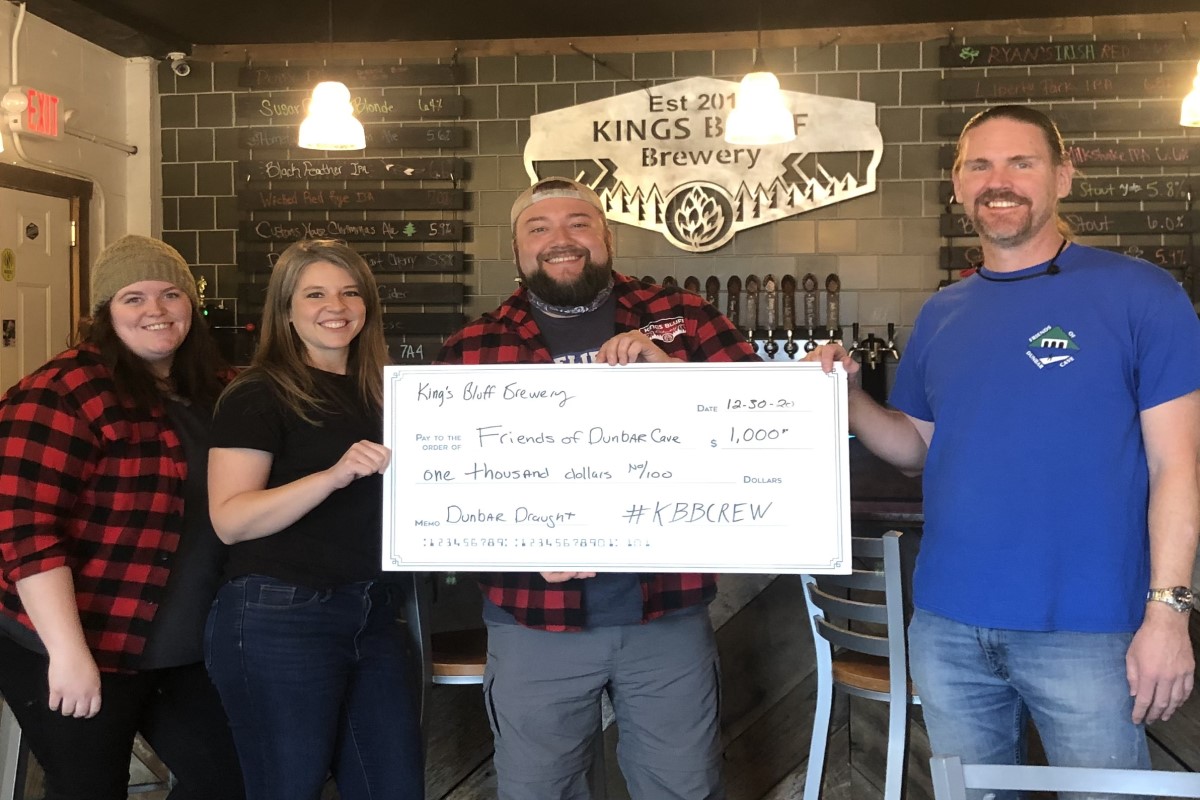 Kings Bluff Brewery donates to Dunbar Cave with namesake beer ...
