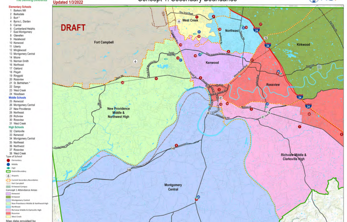 School rezoning maps released by CMCSS for public review ...