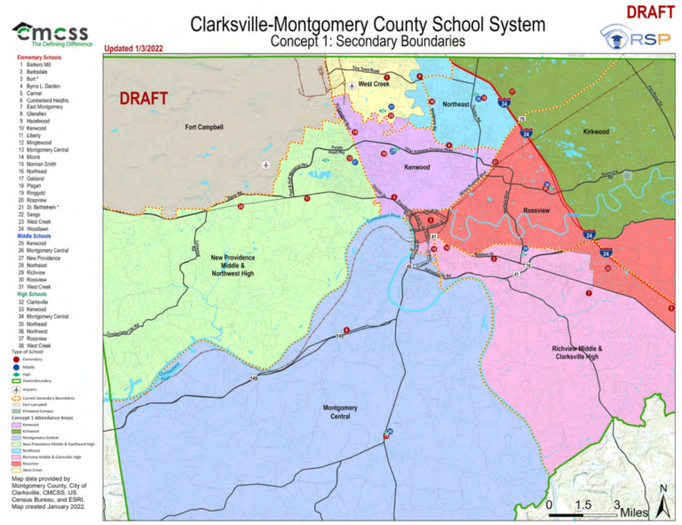 School rezoning maps released by CMCSS for public review ...