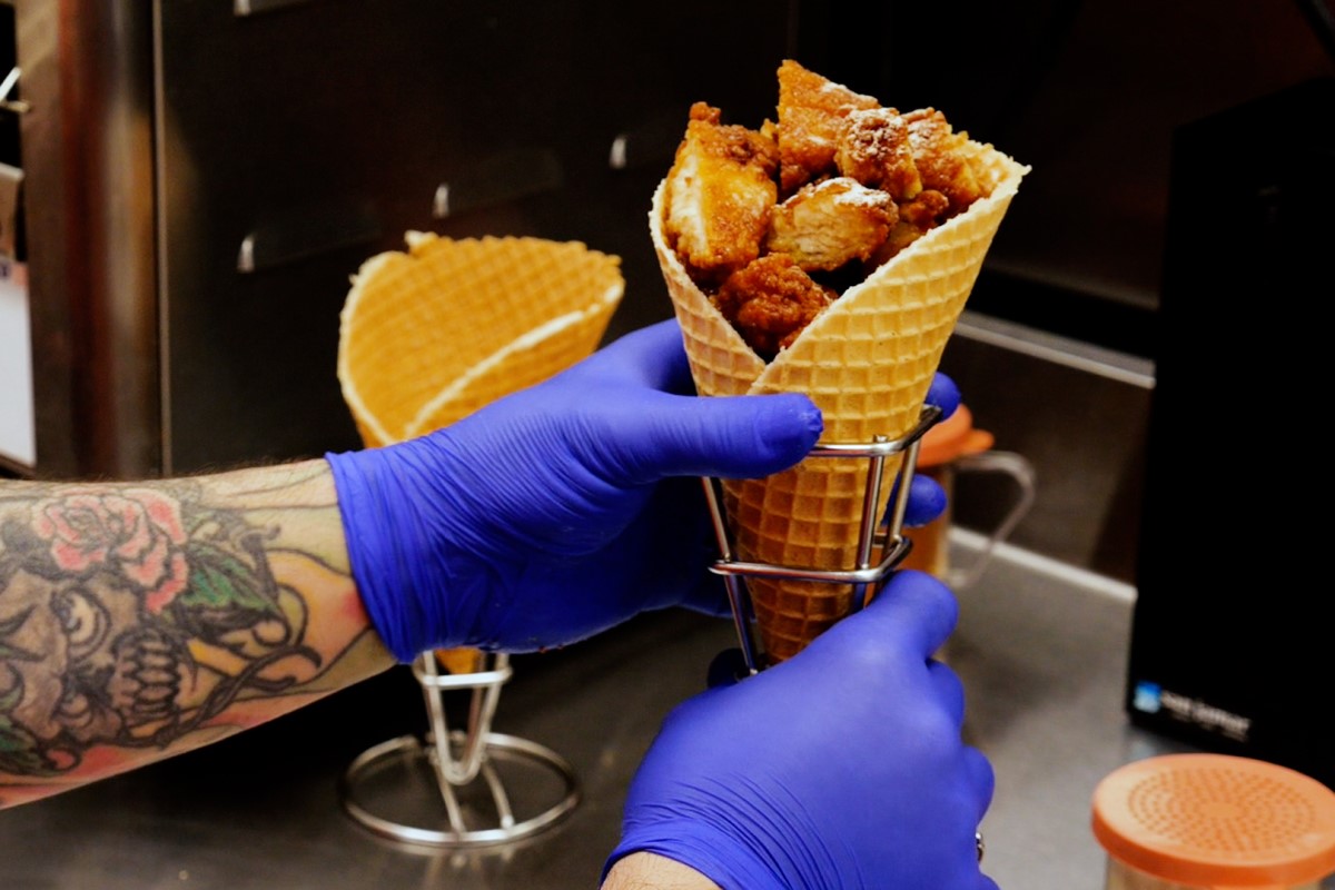 ‘So Cluckin’ Good:’ Chick’nCone serves up fried chicken in homemade ...