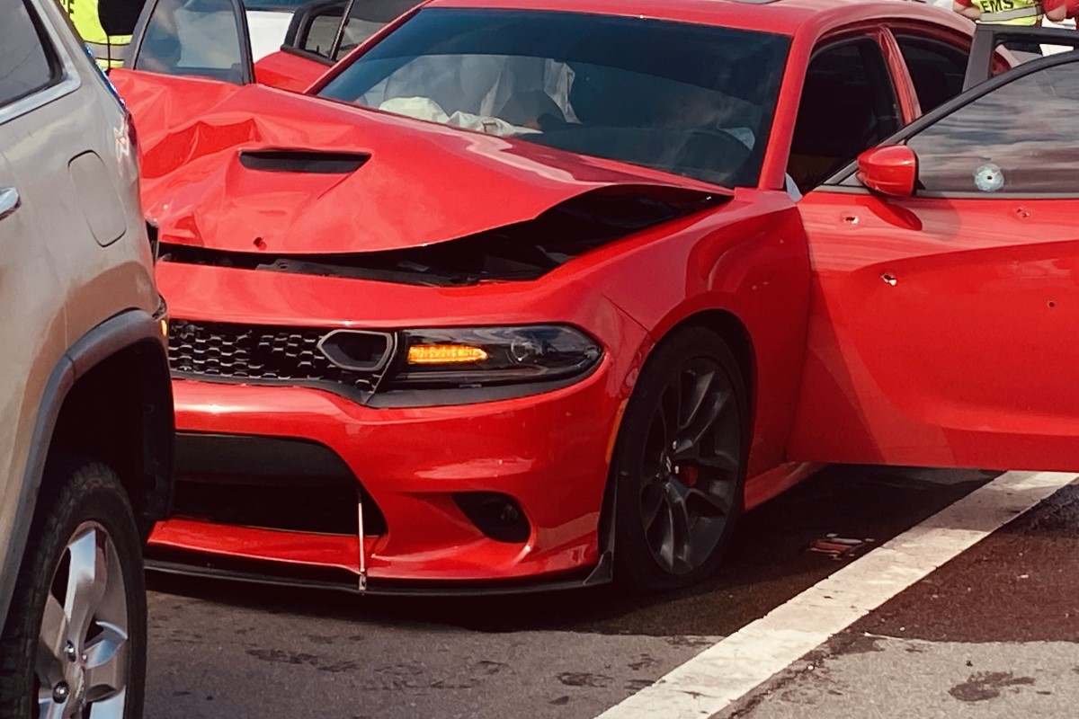 UPDATE: Dodge Charger hit with at least 18 bullets, suspects fled scene ...
