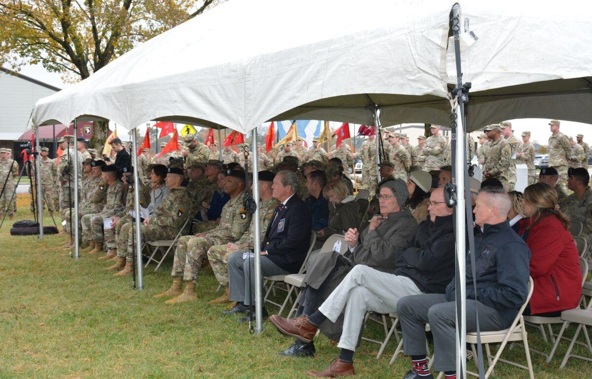 101st Airborne Division 3rd BCT cases colors for deployment to Eastern ...