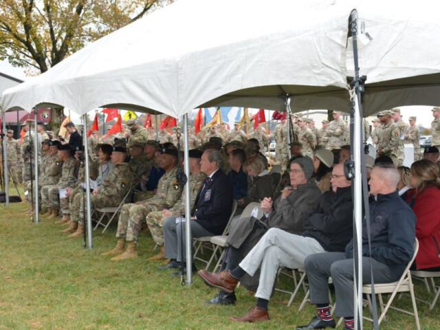 101st Airborne Division 3rd BCT cases colors for deployment to Eastern ...