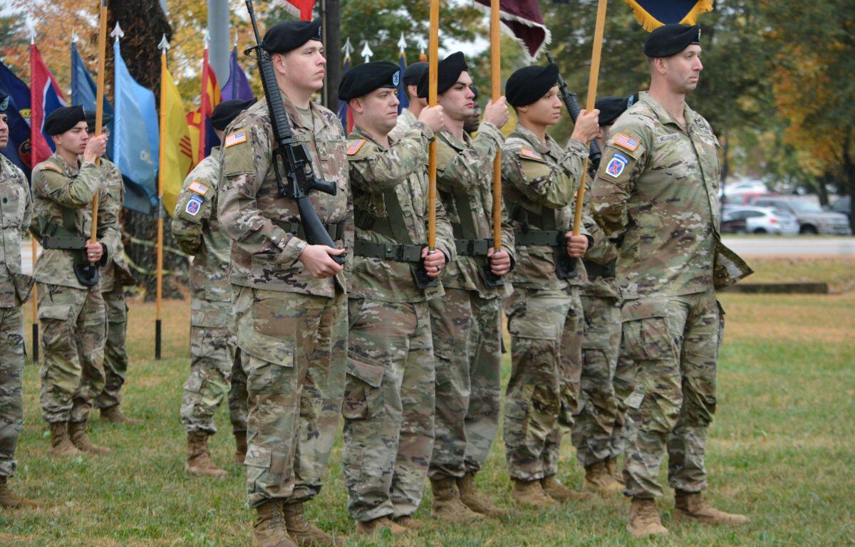 101st Airborne Division 3rd BCT cases colors for deployment to Eastern ...