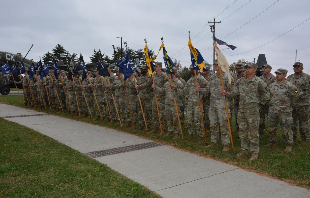 101st Airborne Division 3rd BCT cases colors for deployment to Eastern ...
