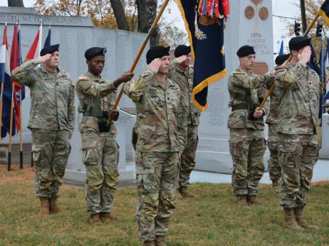 101st Airborne Division 3rd BCT cases colors for deployment to Eastern ...