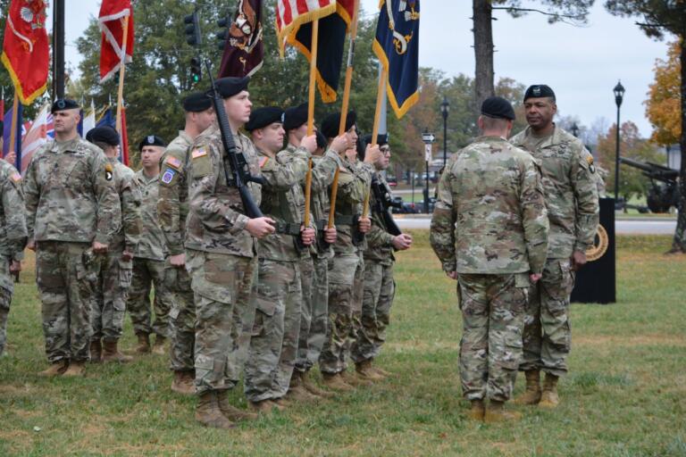 101st Airborne Division 3rd BCT cases colors for deployment to Eastern ...