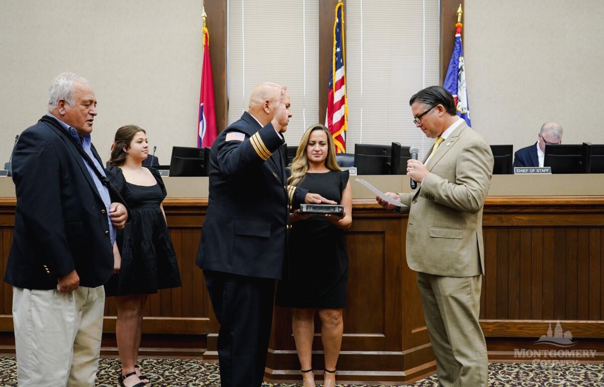 County Commission celebrates Ed Baggett, welcomes new Fire Chief ...