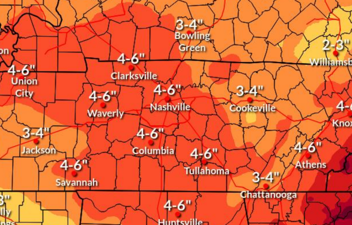 Heavy rain expected in Clarksville from Hurricane Helene, with 6 inches ...