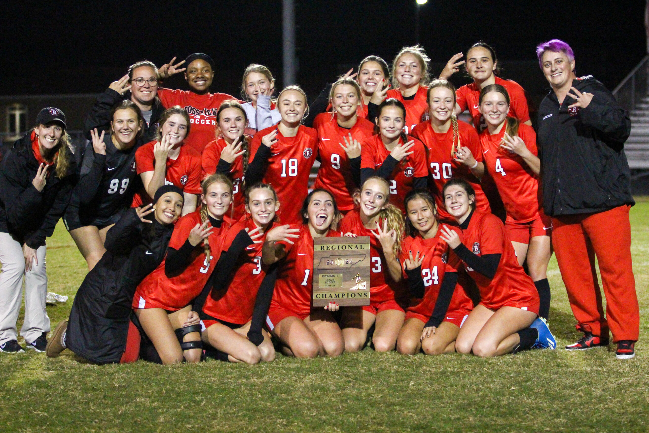 Rossview High girls’ soccer wins third consecutive region championship ...