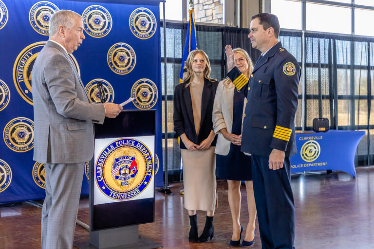 Clarksville welcomes new Police Chief Ty Burdine as David Crockarell ...