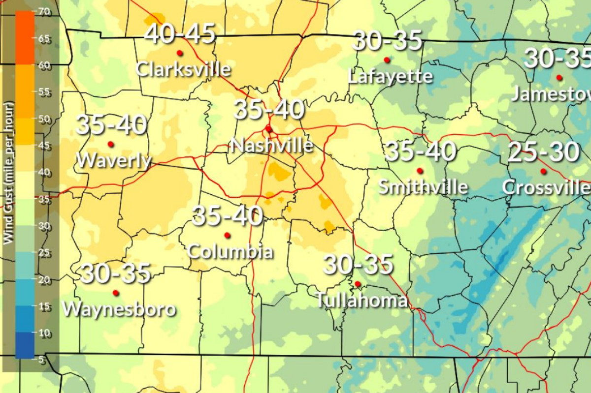 Wind Advisory issued, with gusts up to 45 mph expected Wednesday in ...