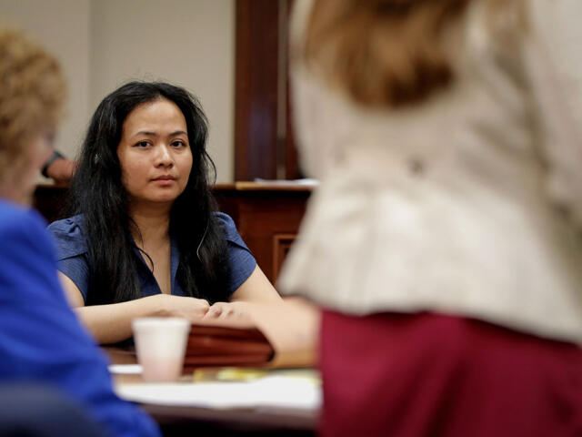 Trial begins for woman charged with murder of Army veteran husband in ...