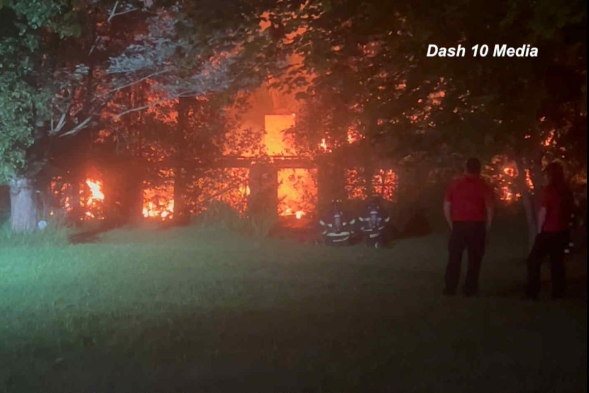 House destroyed by fire in Woodlawn in Montgomery County ...