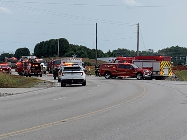 UPDATE: Tractor-trailer driver rescued from cab by Clarksville ...